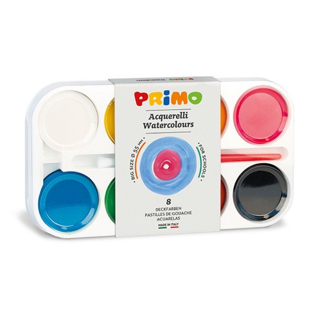 Primo Children's Watercolour Tablets 8 Colours - Etsy