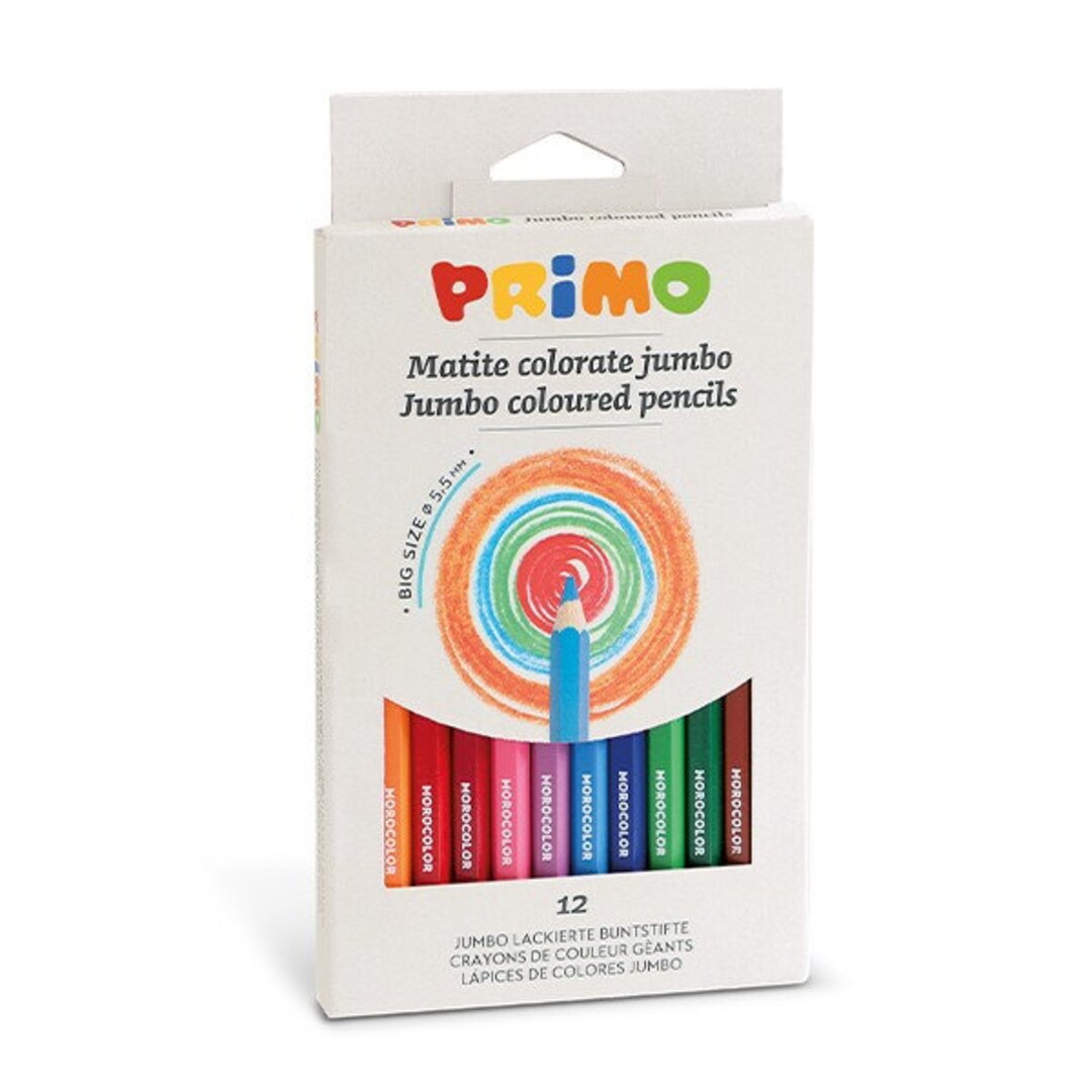 Primo Coloured Pencils 12 Jumbo - Etsy