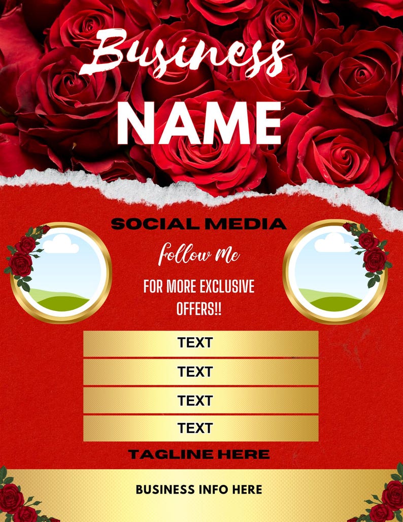 February Advertising Flyer - Etsy