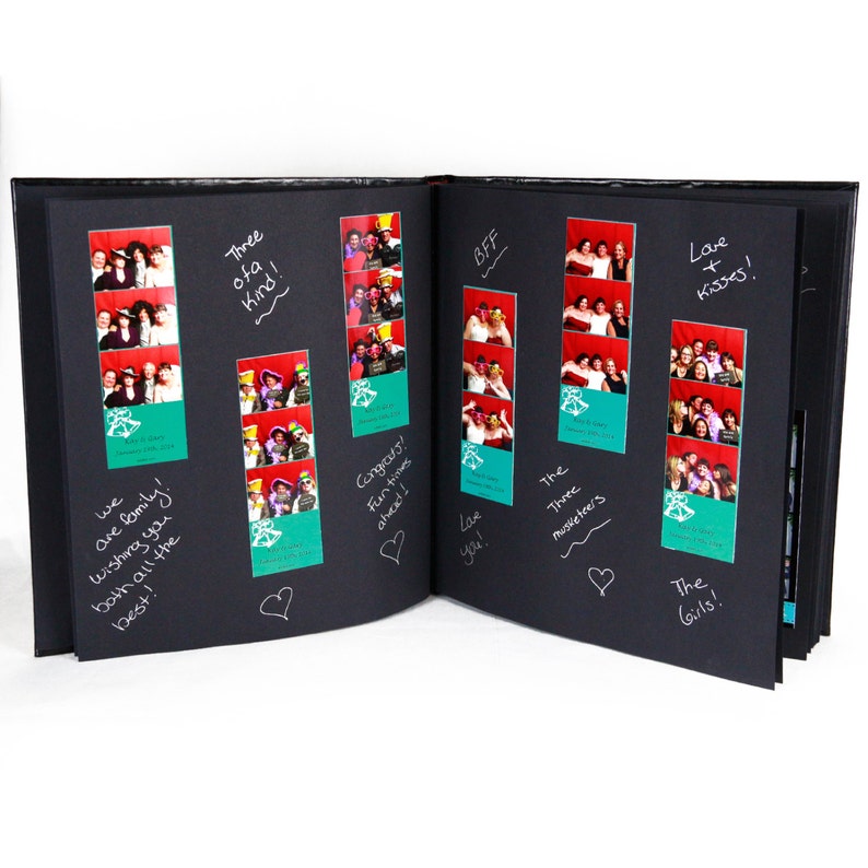 Photo Booth Album/drymount/book Mount 50 Page Red Leather - Etsy