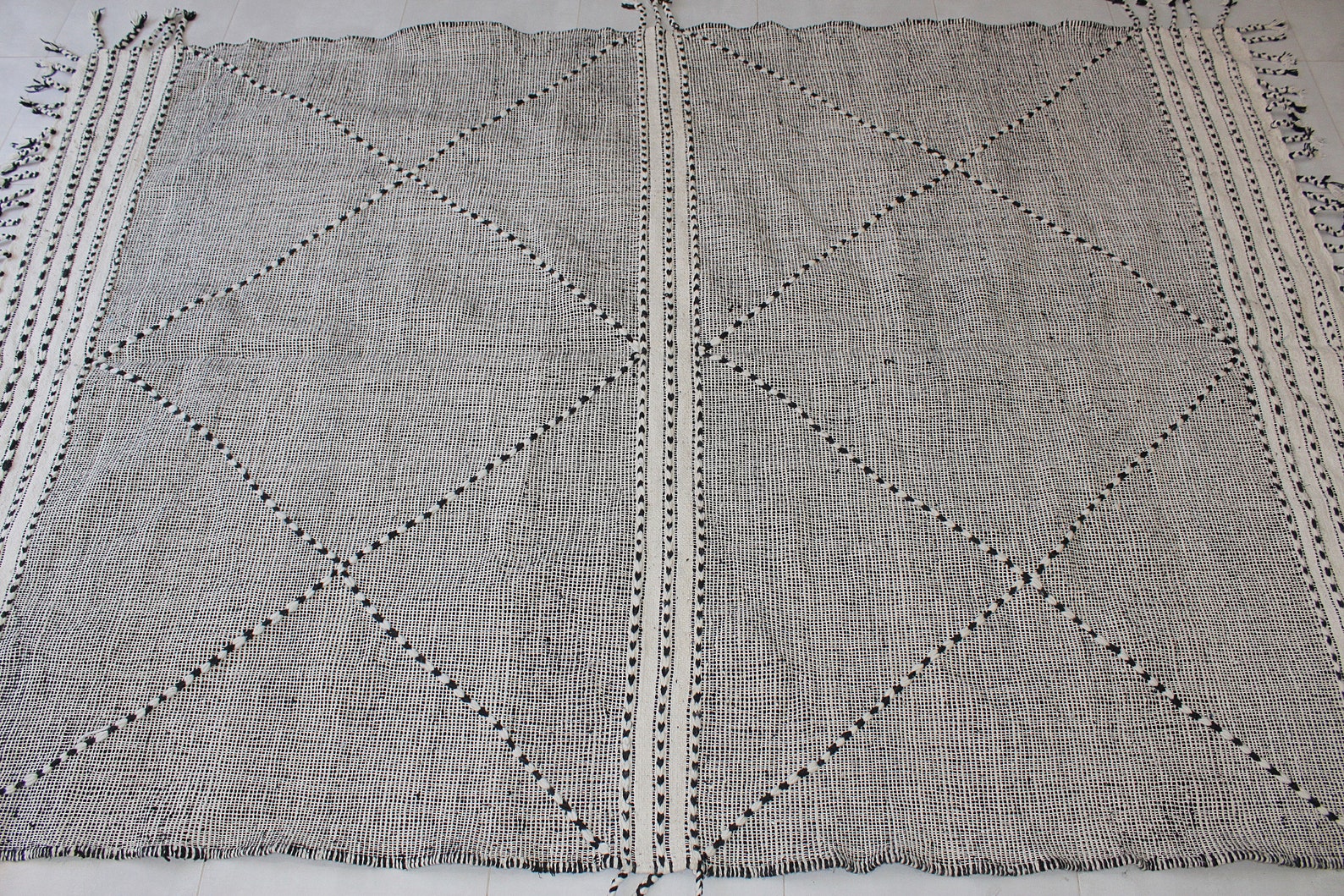 Authentic Moroccan Rug Zanafi Hanbel Berber Style Hand Knotted & Double ...