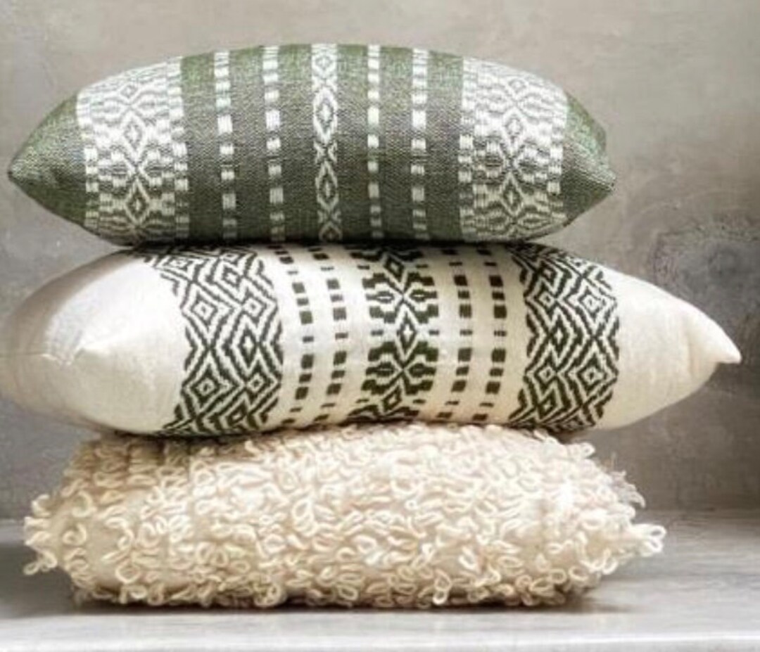 Unique Pillow Cases Wool Handwoven Design - Etsy