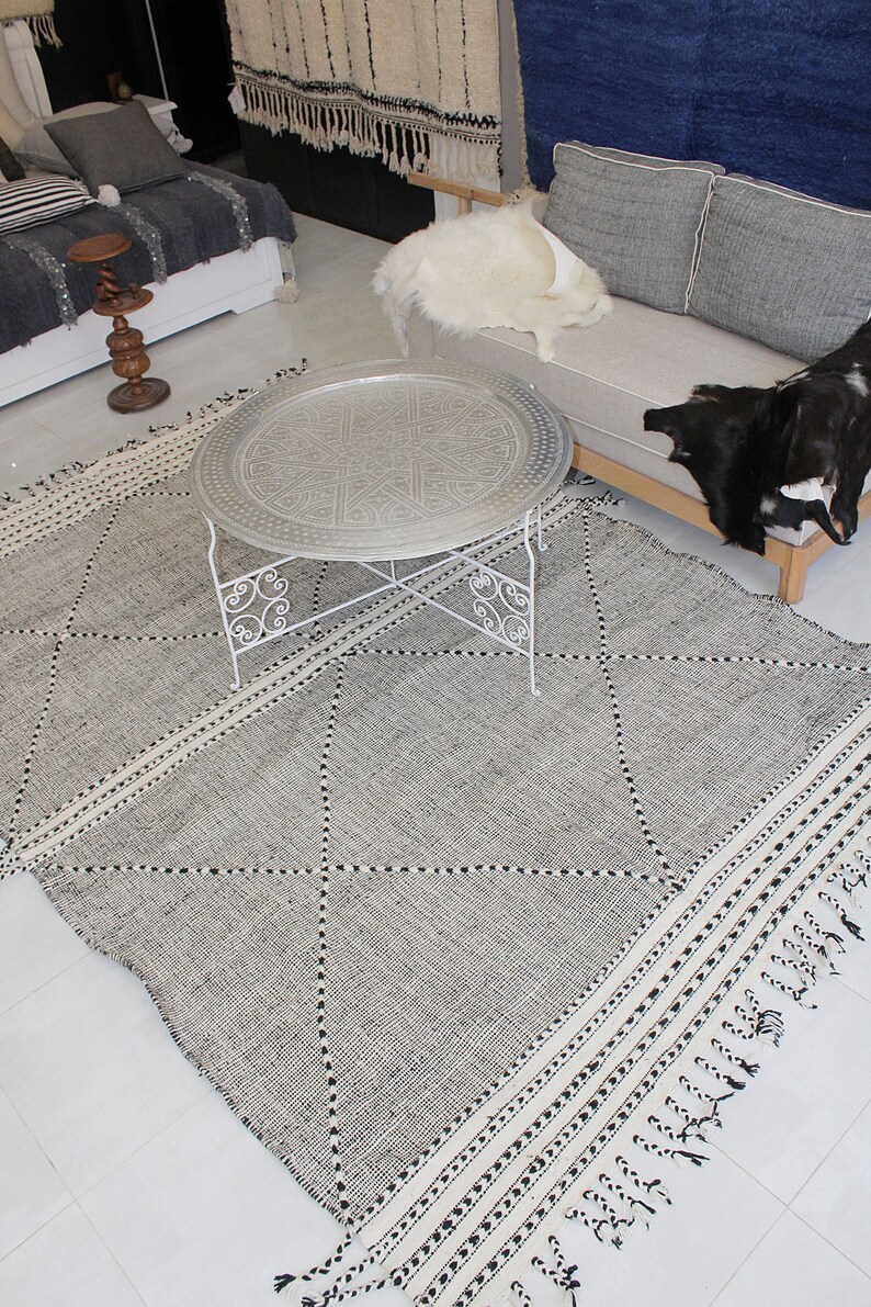 Authentic Moroccan Rug Zanafi Hanbel Berber Style Hand Knotted - Etsy