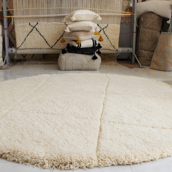 Round Plush Rug - Etsy