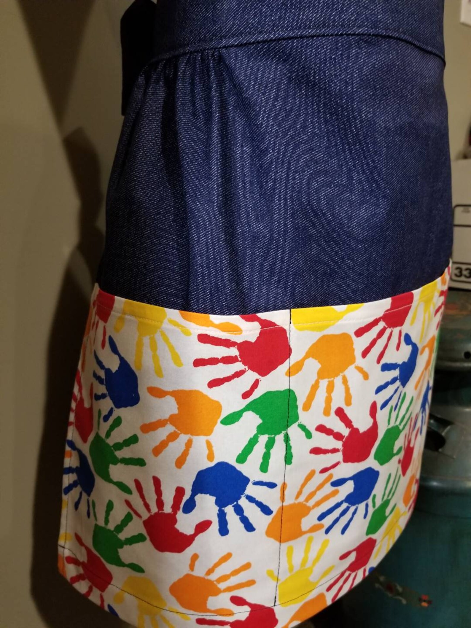 Handprint Half Apron - Etsy