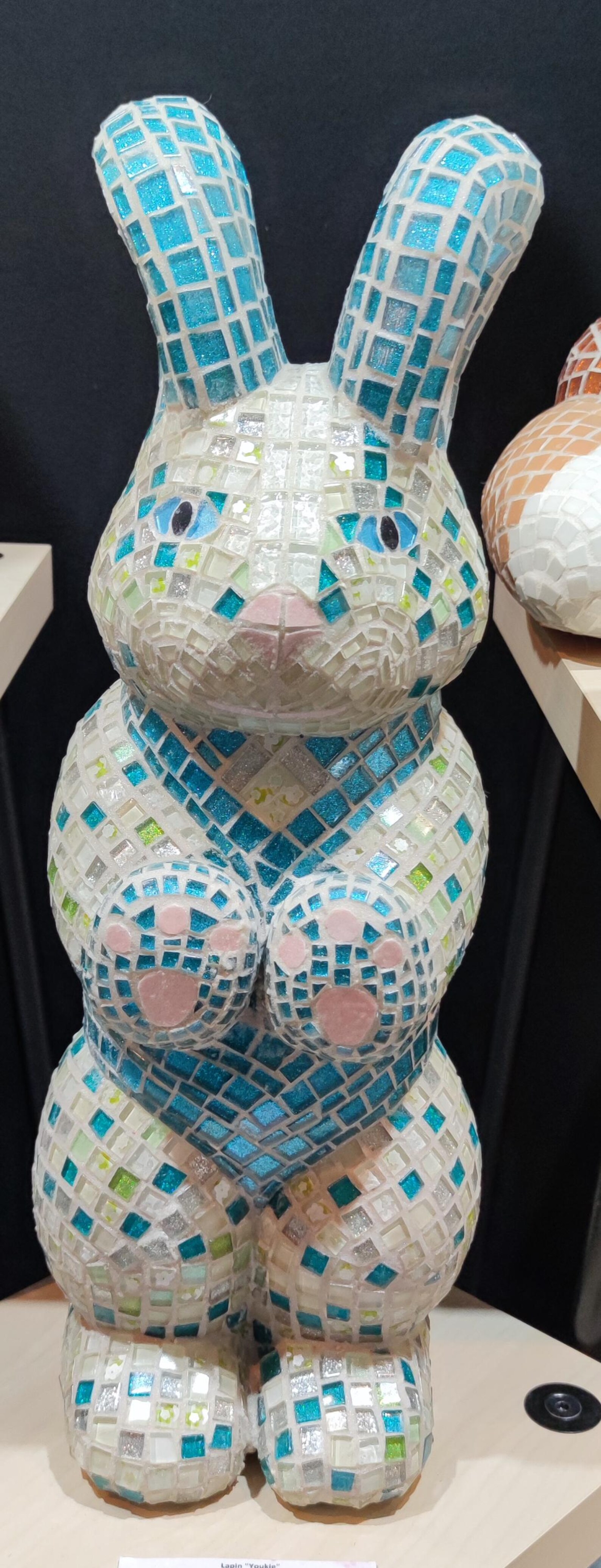 Turquoise Blue Mosaic Rabbit - Outdoor Sculpture - Etsy