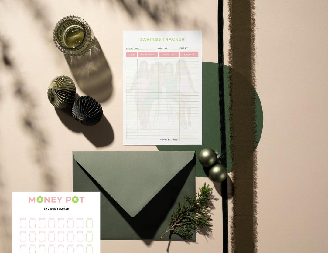 Sisterhood Printable Savings & Money Pot Tracker/sisterly Pink and ...