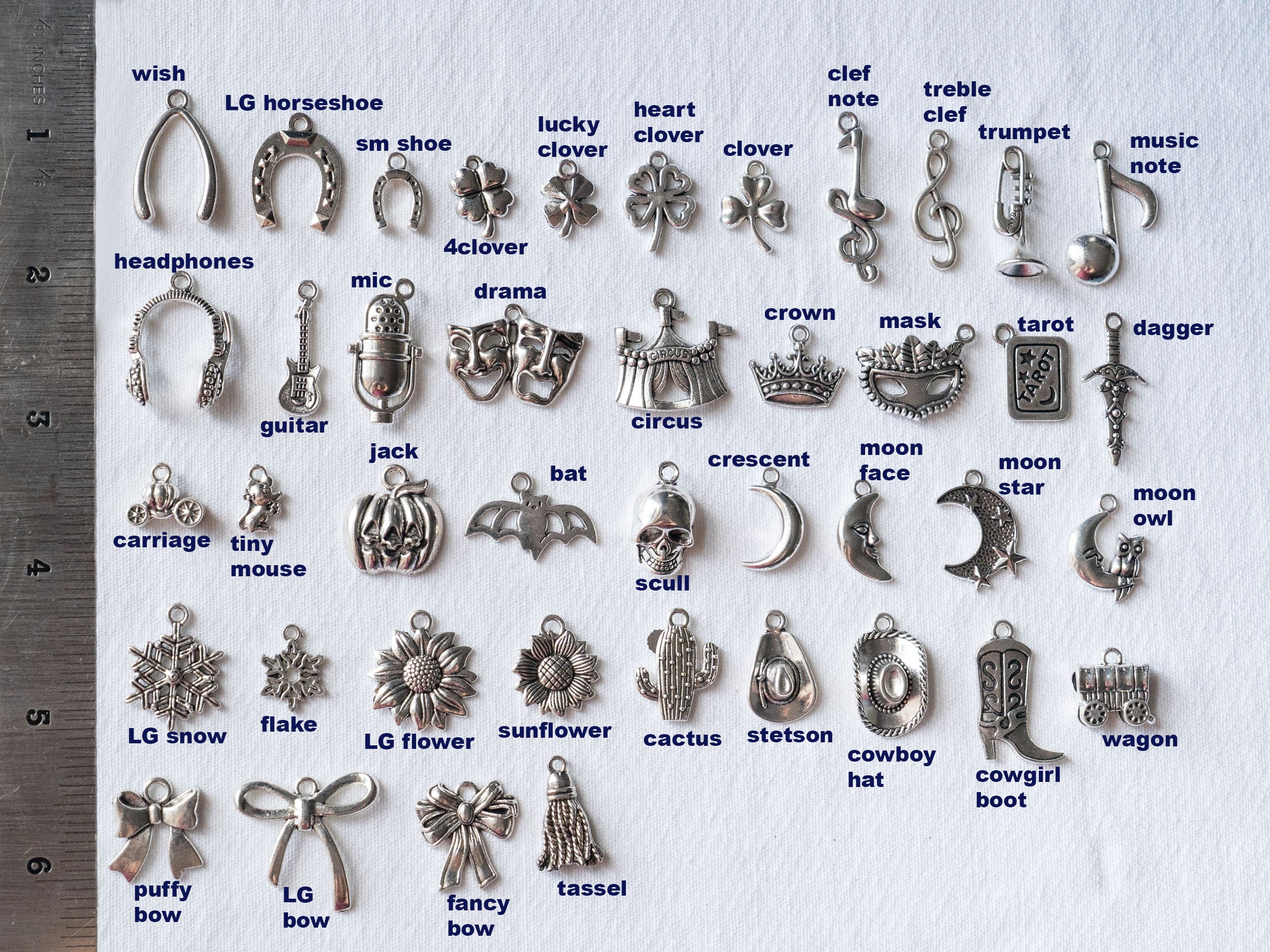 Design Your Own Silver Charm Necklace, Choose Your Charms, Create Your ...