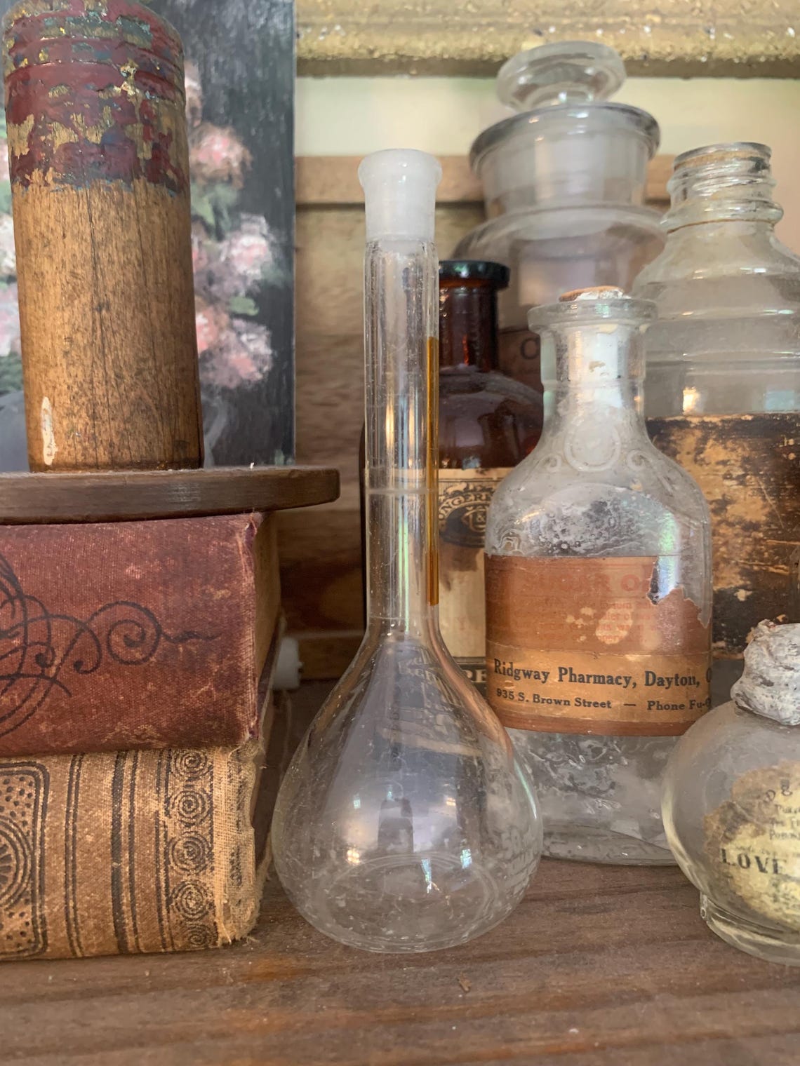 Vintage Glass Science Experiment Flask - Etsy