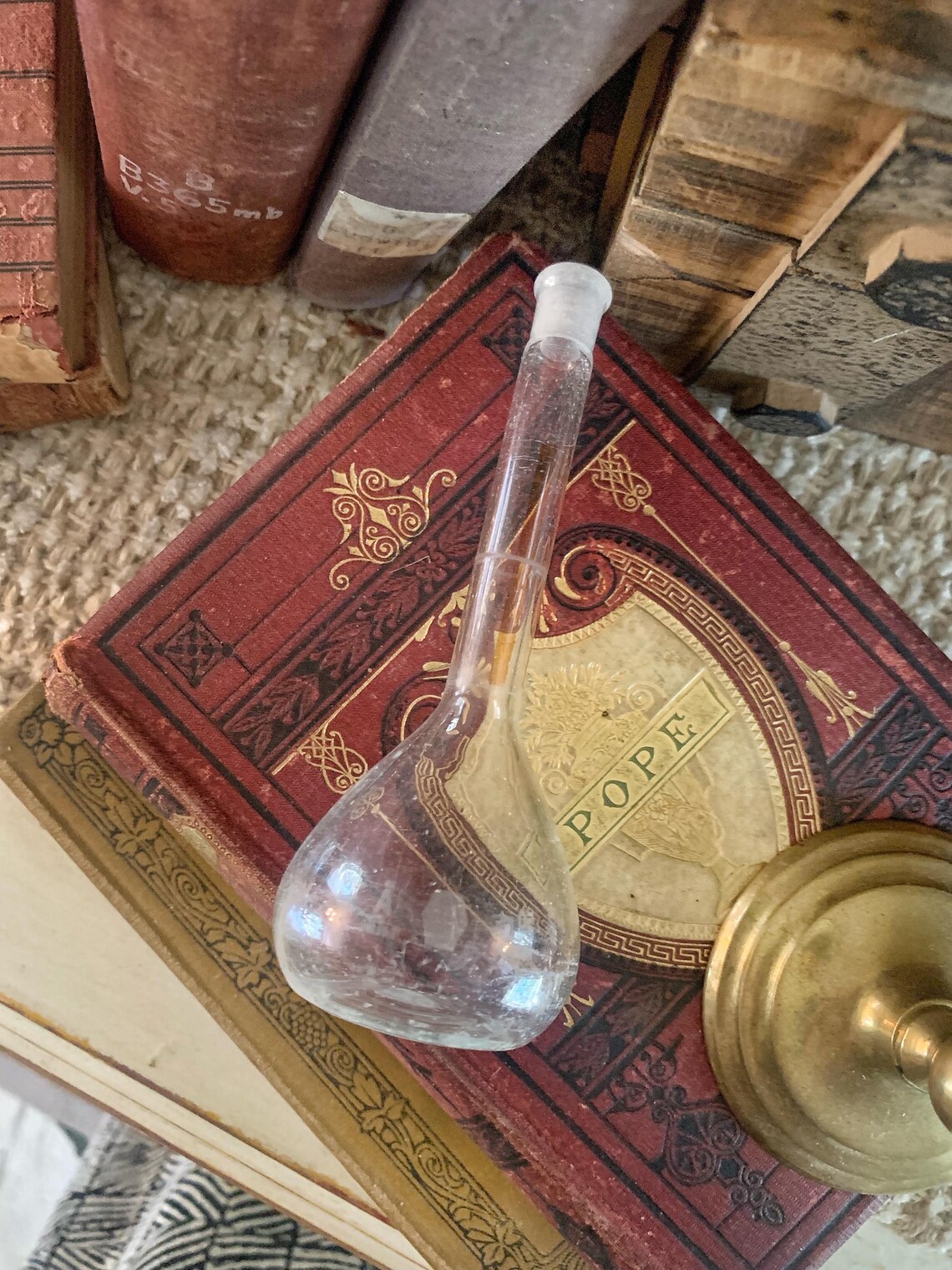 Vintage Glass Science Experiment Flask - Etsy