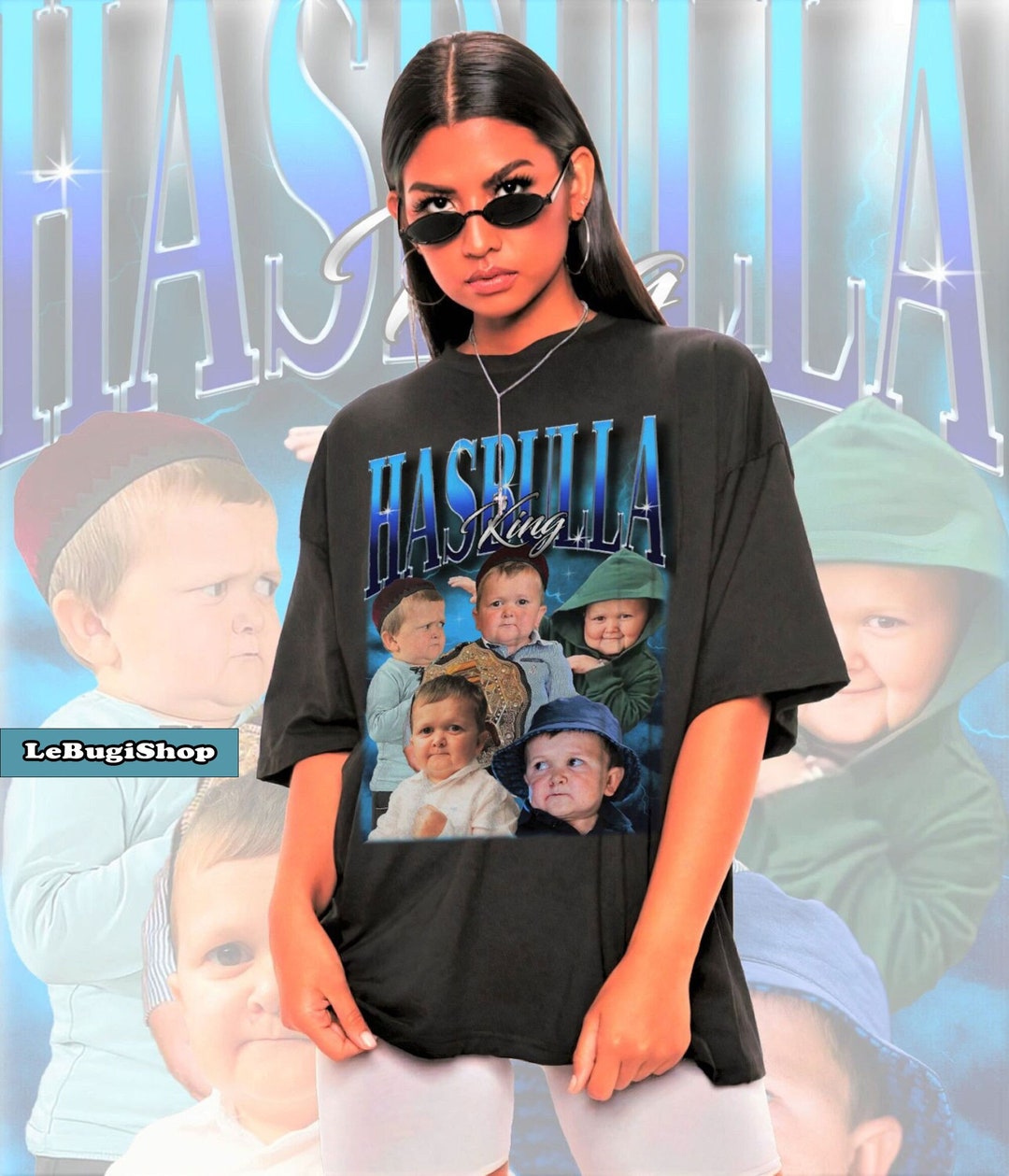 Retro King Hasbulla Shirt king Hasbulla Tshirt,hasbulla Homage Shirt ...
