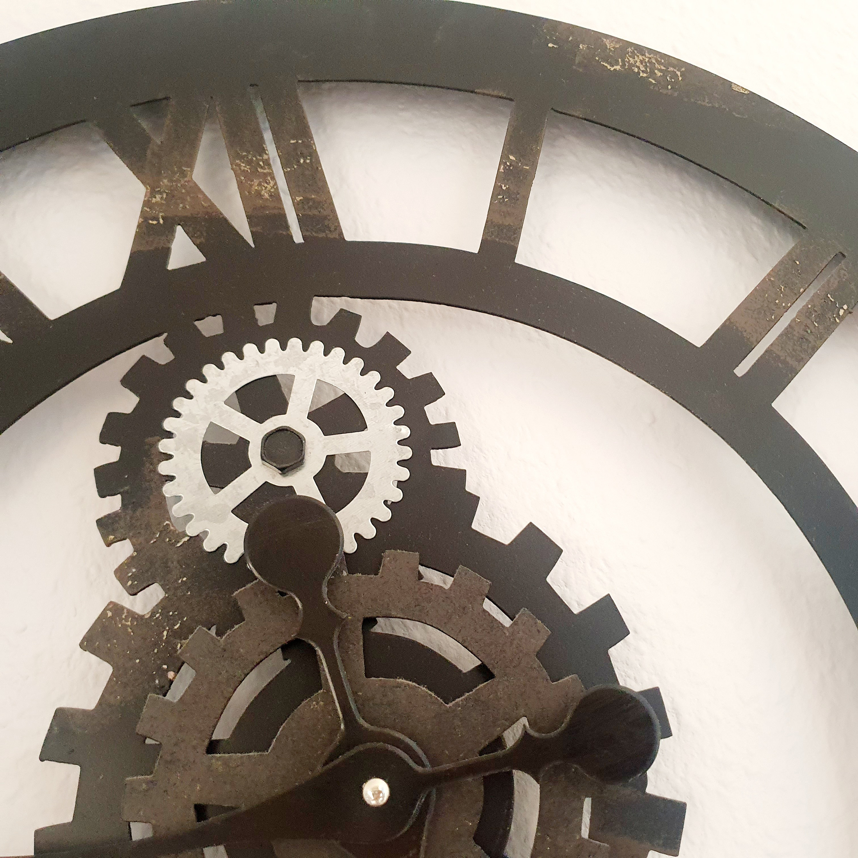 XL Metal Wall Clock Kitchen Clock INDUSTRIAL Design Kitchen - Etsy