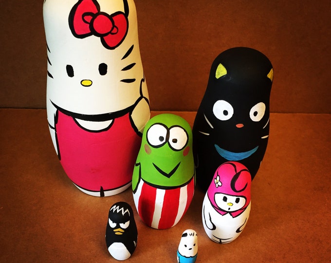 Hello Kitty! Nesting Dolls Set - Etsy
