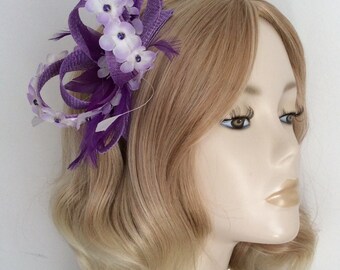 Lavender fascinator | Etsy