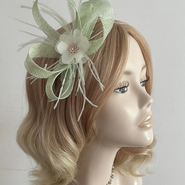 Green Fascinator - Etsy UK