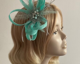 Aqua Fascinator | Etsy UK