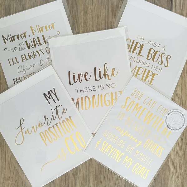 Gold Foil Print - Etsy