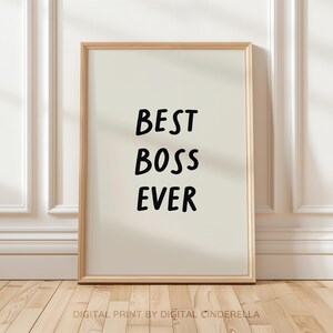 Best Boss Ever Gift Best Boss Ever Printable Gift Best Boss Digital ...