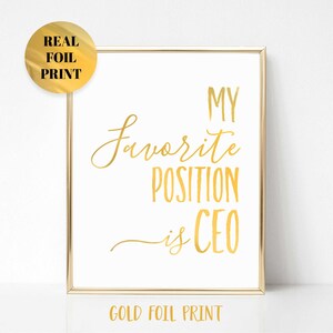 Inspirational Gold Foil Prints 8x10, Gold Foil Wall Art, Inspirational ...