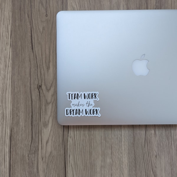 Teamwork Makes the Dream Work Sticker - Etsy