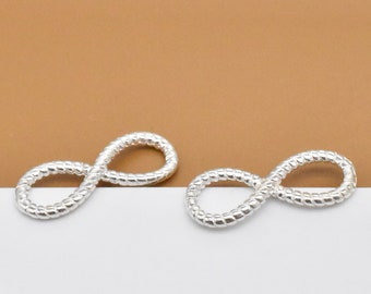 Teeny Tiny Infinity Link Sterling Silver Infinity Charm - Etsy