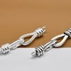 Sterling Silver Clasp Handmade Artisan Hook Eye Coiled Shiny 1/5/15pcs ...