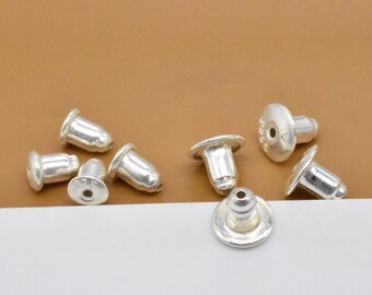 Extra Heavy Earring Back 5x5.8mm Ear Nuts Earring Components 14K Yellow ...
