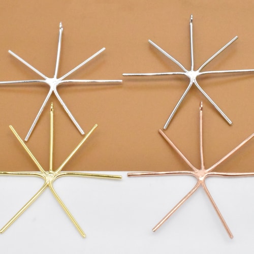 925 Sterling Silver Irregular Claw Pendant Blank Charm Base | Etsy