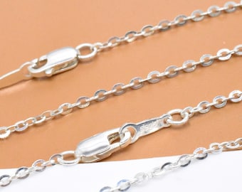 Sterling Silver Barrel Chain, Sterling Barrel Chain, 925 Silver Barrel ...