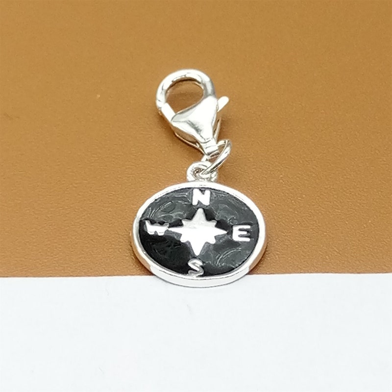 Compass Charm - Etsy
