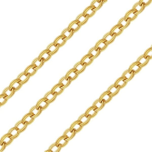Gold Filled Double Cable Chain - Etsy