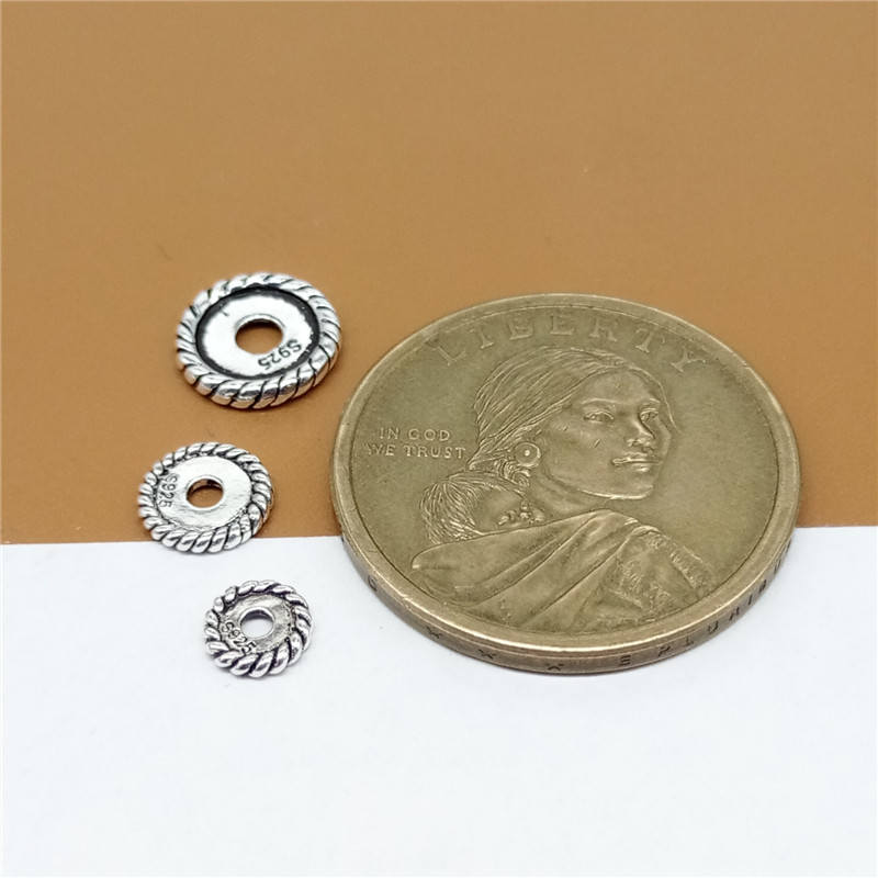 Sterling Silver Spacer Beads 925 Sterling Silver Round Spacer | Etsy