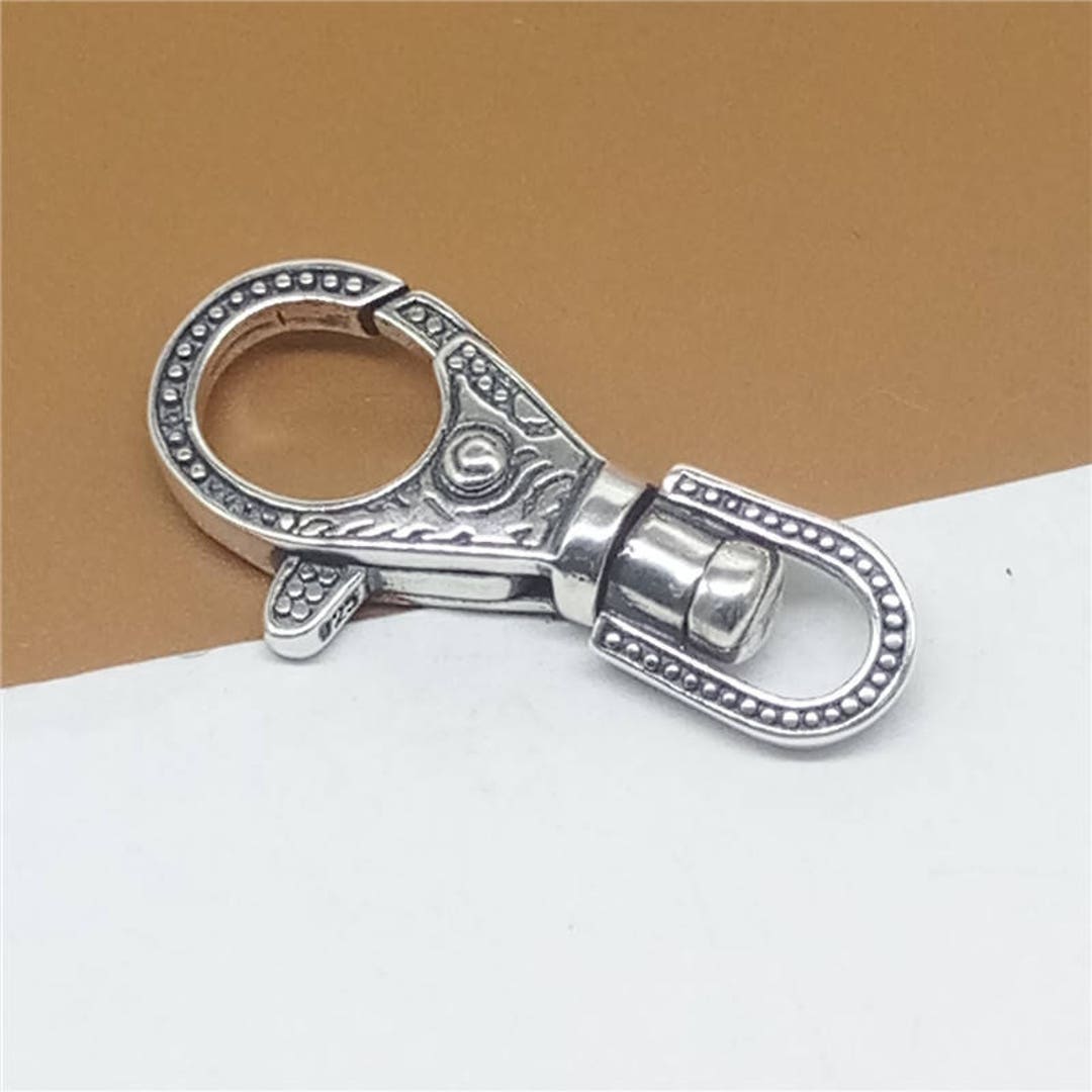 Sterling Silver Swivel Lobster Clasp, 925 Silver Swivel Lobster Clasp ...