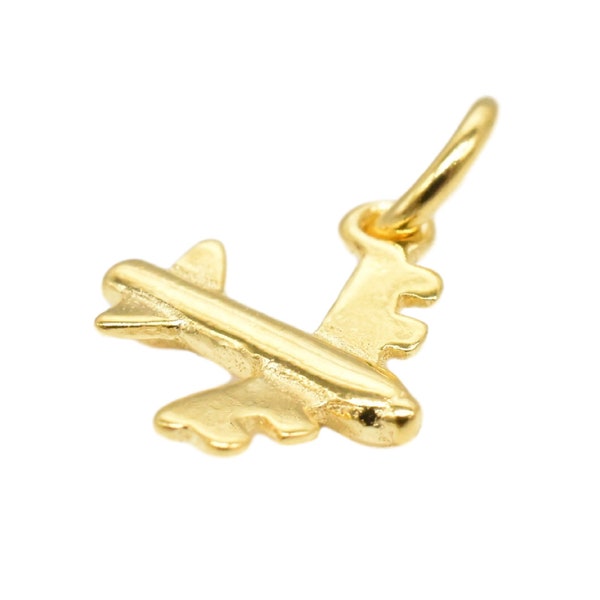 Airplane Charm - Etsy