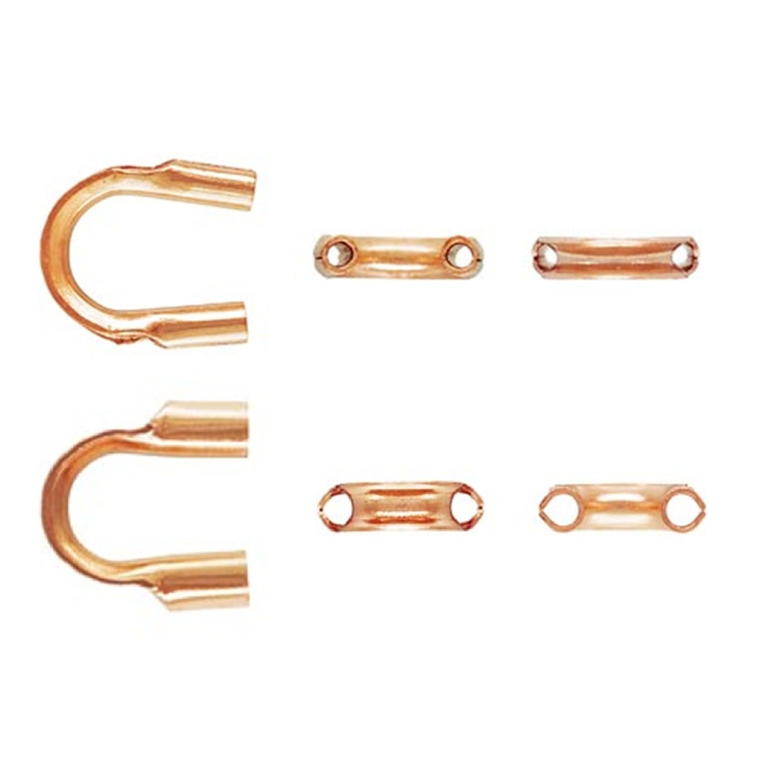 30pcs 14K Rose Gold Filled Cable Thimble, Wire Guard, Rose Gold Filled ...
