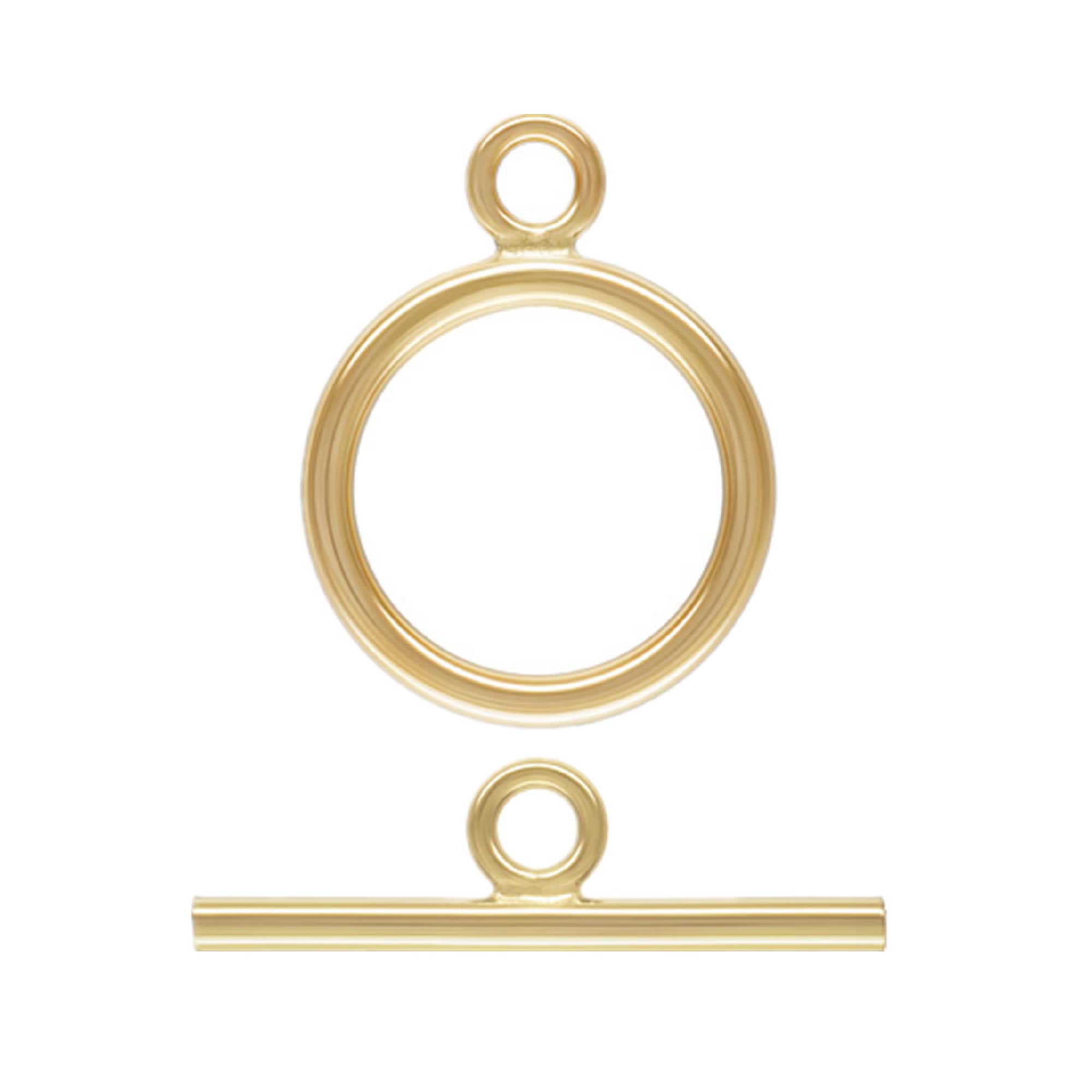 2 Sets 14K Gold Filled Toggle Clasps Gold Filled Ring Toggle | Etsy