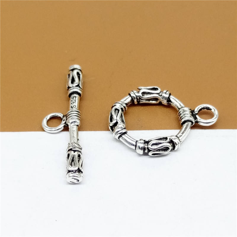 2 Sterling Silver Toggle Clasp, 925 Stering Silver Toggle Clasps, 925 ...
