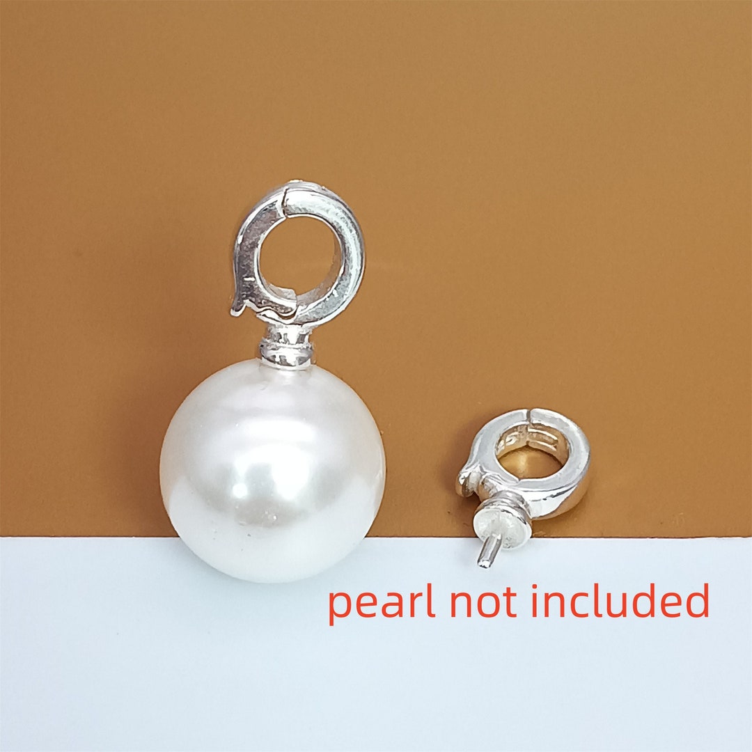 4 Sterling Silver Cup and Peg With Clasp, 925 Silver Cup and Peg ...