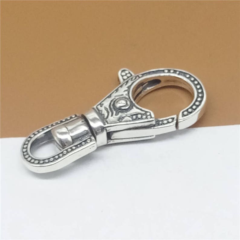 Sterling Silver Swivel Lobster Clasp, 925 Silver Swivel Lobster Clasp ...