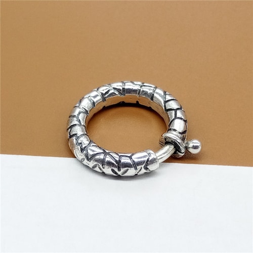 925 Sterling Silver Round Circle Clasp for Pear Bracelet - Etsy