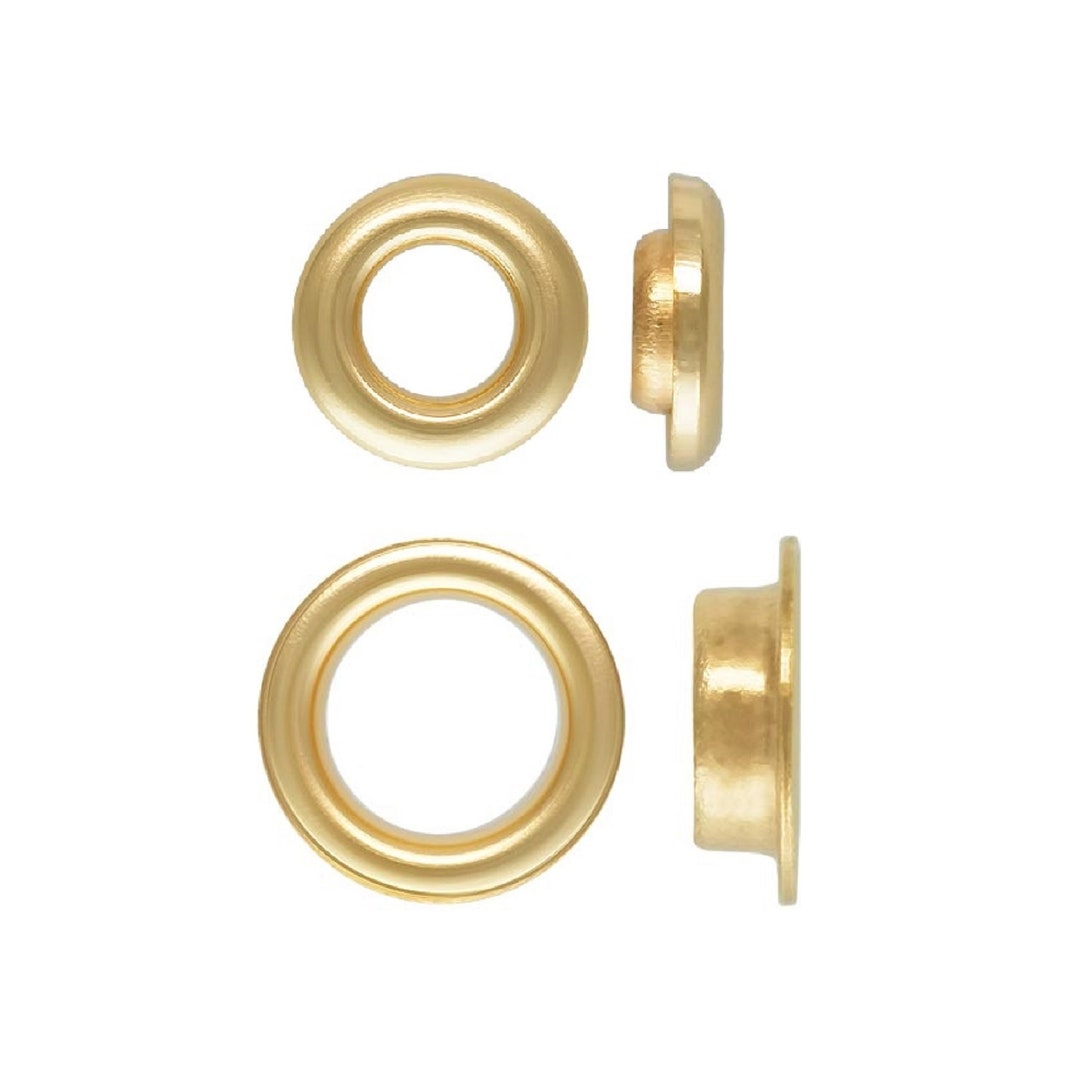 30pcs 14K Gold Filled Bead Grommets Fit 2mm 3mm Bead, Gold Filled Round ...