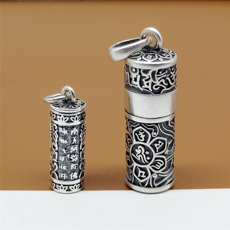 0.990 Fine Silver Om Locket Sterling Silver OM Pendant | Etsy