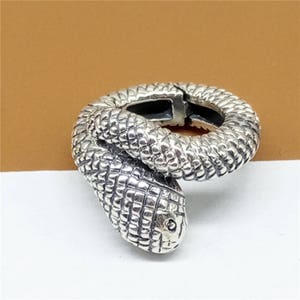 Sterling Silver Snake Lobster Clasp, Sterling Silver Clasp, 925 Silver ...