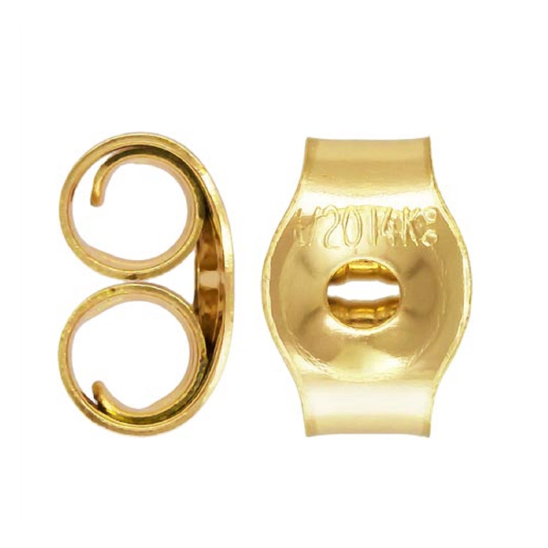 20 Pairs 14K Gold Filled Earring Nuts, Gold Filled Ear Nut, Ear Backs ...