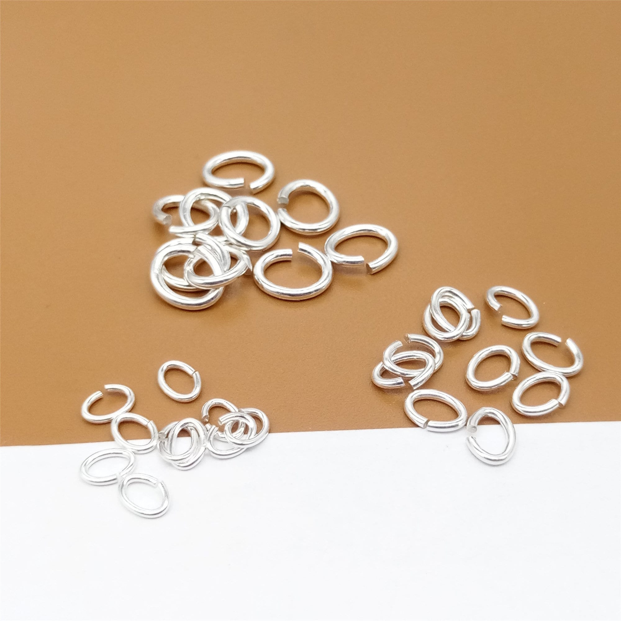 Sterling Silver Oval Jump Ring Open Jump Ring 925 Silver - Etsy