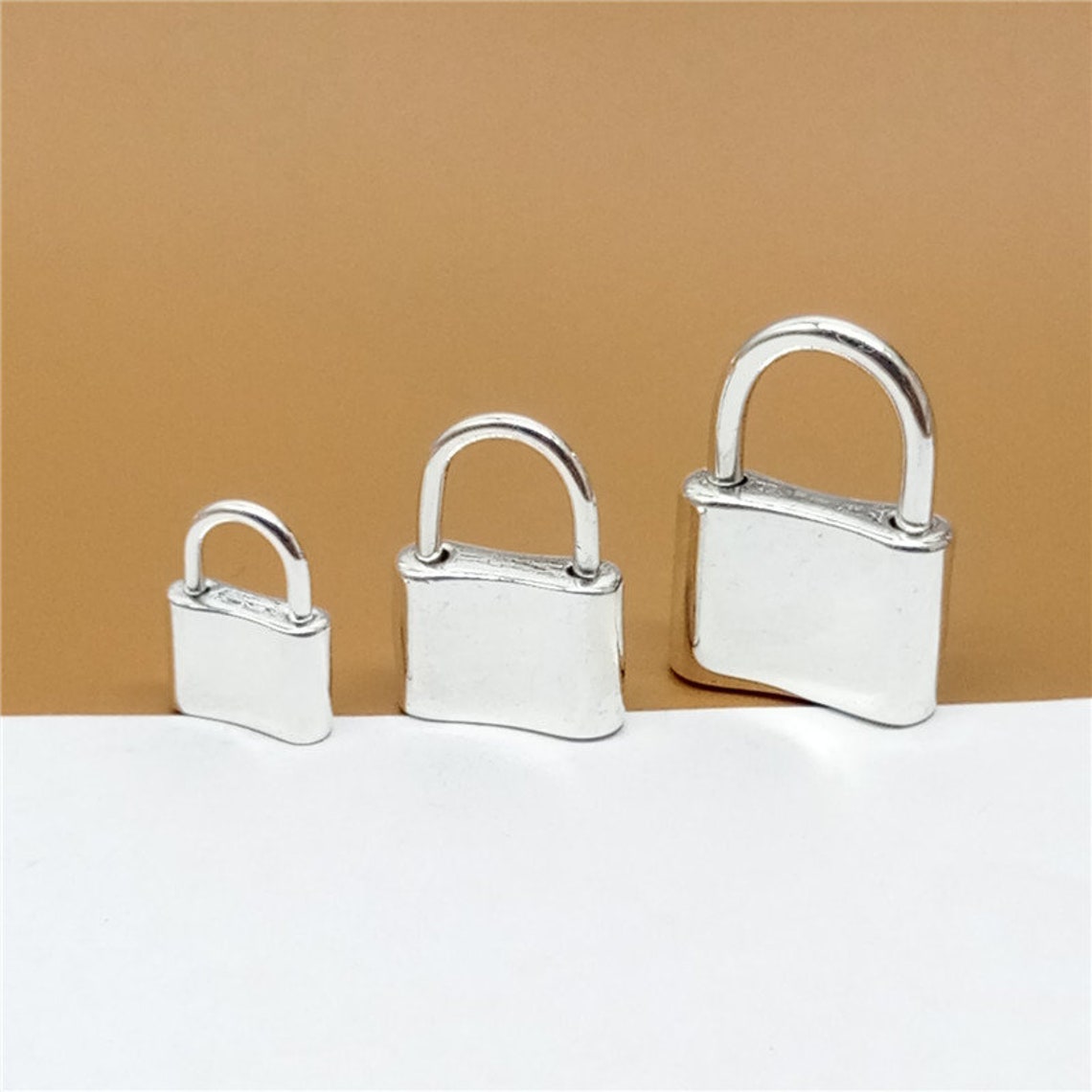 Sterling Silver Padlock Charms Padlock Clasp Lock Clasp 925 - Etsy