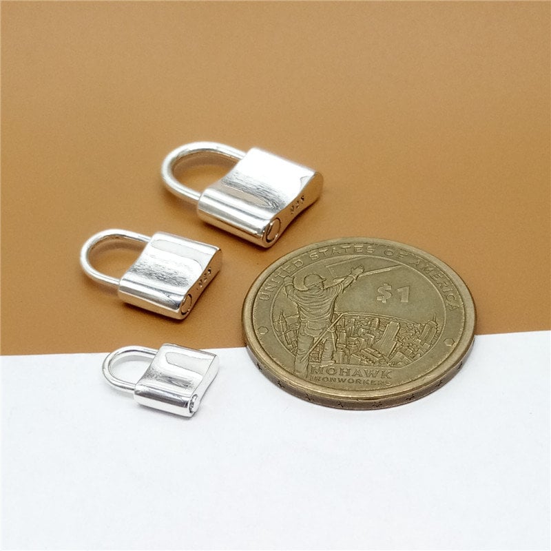 Sterling Silver Padlock Charms Padlock Clasp Lock Clasp 925 | Etsy