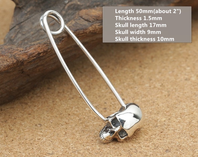 Sterling Silver Brooch Pin Back With 3 Holes 925 Silver Plain - Etsy