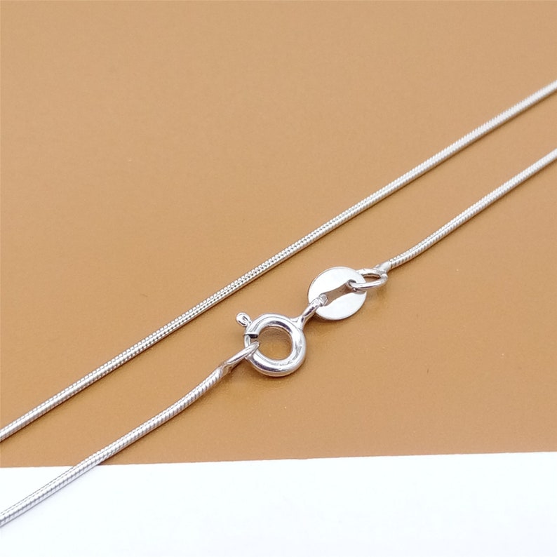 Sterling Silver Snake Chain With Rhodium Plated 925 Silver - Etsy