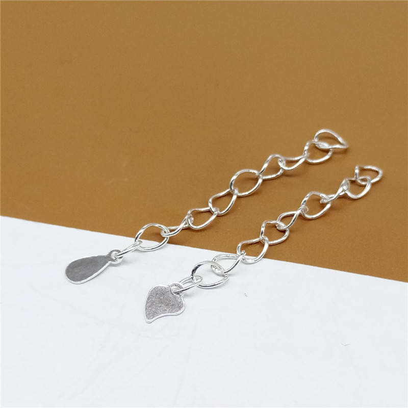 10 Sterling Silver Extension Chain 925 Silver Chain | Etsy